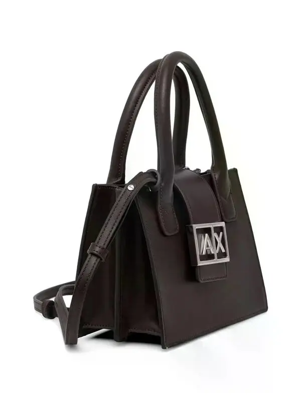 Armani Exchange Logo Plaque Tote Bag