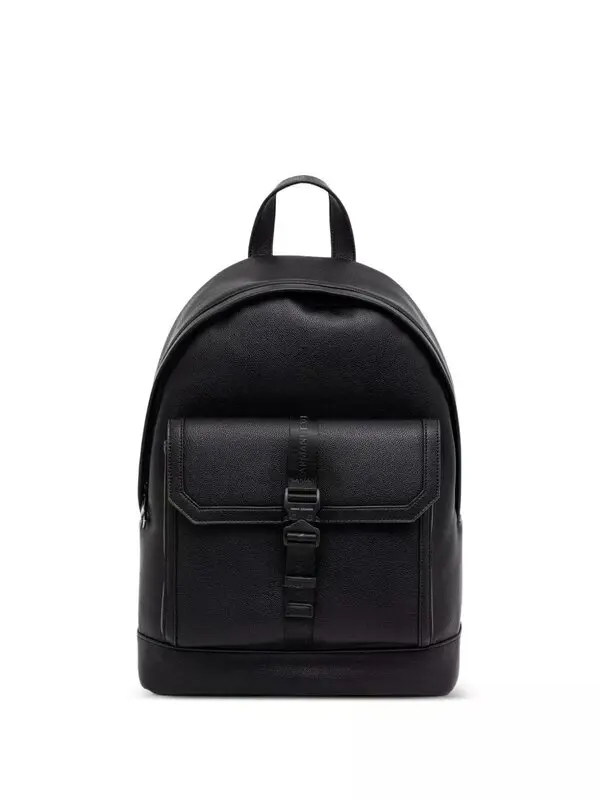 Armani Exchange Pebbled Backpack - Black