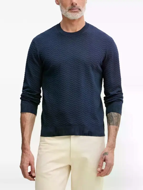Armani Exchange Chevron Knit Sweater