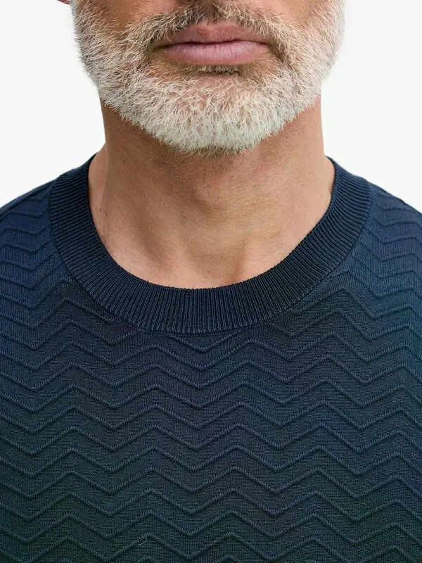 Armani Exchange Chevron Knit Sweater