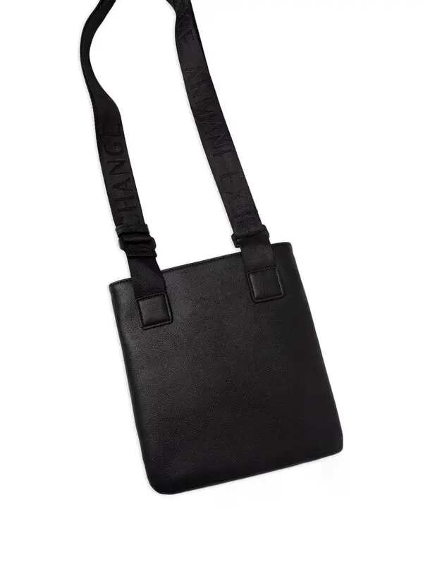 Armani Exchange Logo Patch Messenger Bag - Black