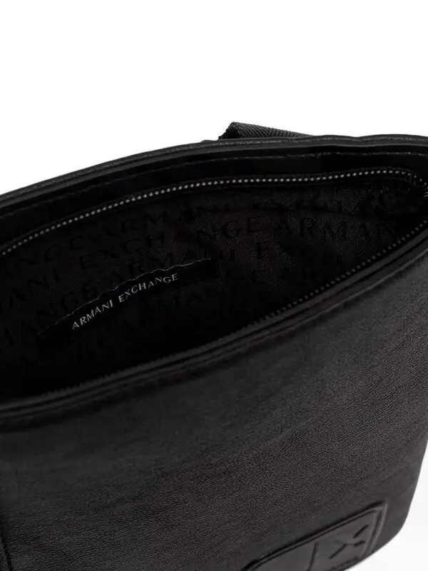Armani Exchange Logo Patch Messenger Bag