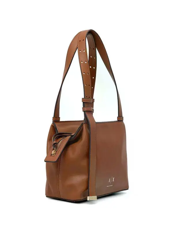 Armani Exchange Logo Plaque Shoulder Bag