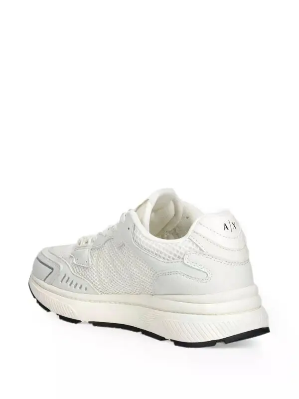 Armani Exchange Logo Patch Mesh Sneakers