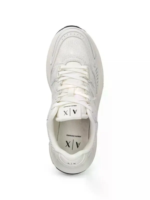Armani Exchange Logo Patch Mesh Sneakers