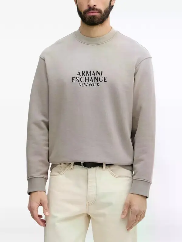 Armani Exchange Logo Embroidered Sweatshirt