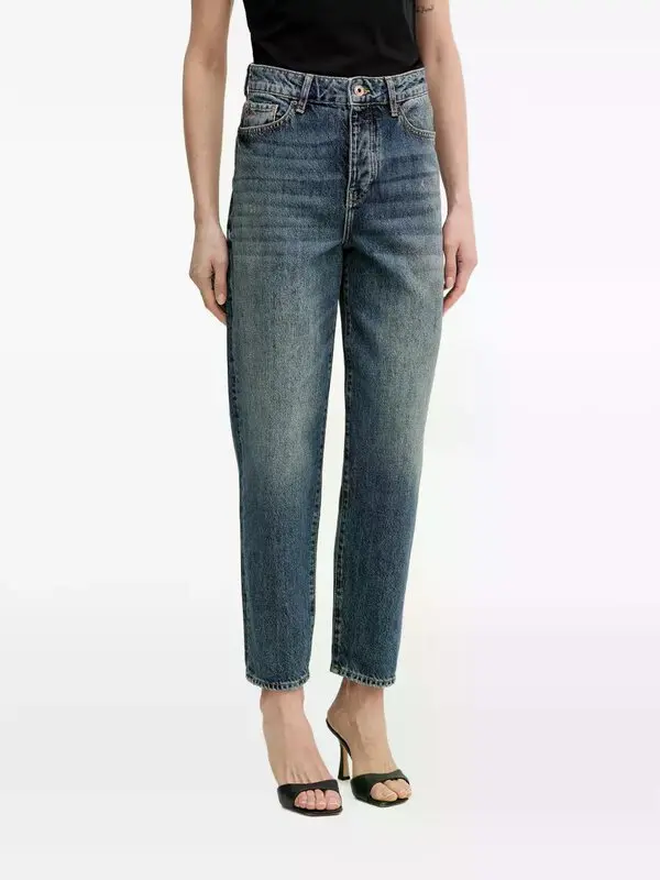Armani Exchange Faded Effect Jeans - Blue