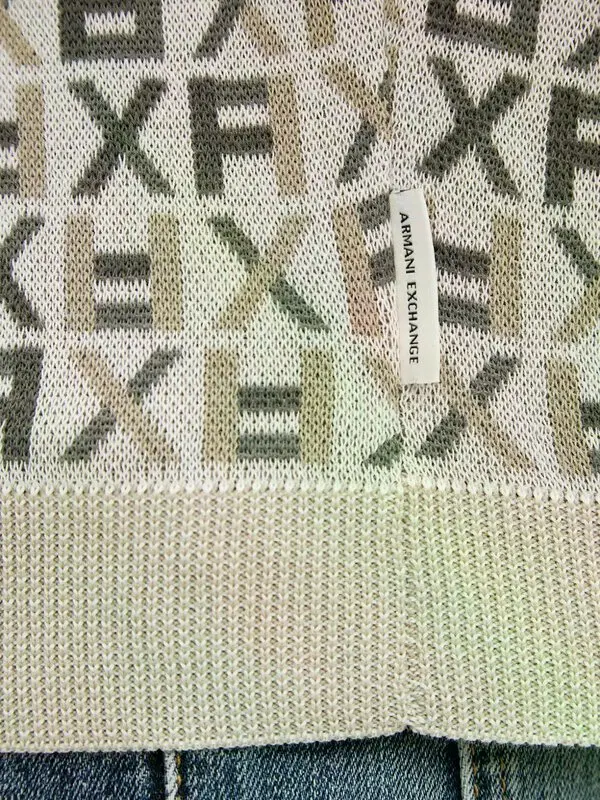 Armani Exchange Monogram Pattern Sweater