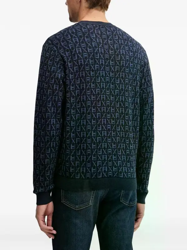 Armani Exchange Monogram Pattern Sweater