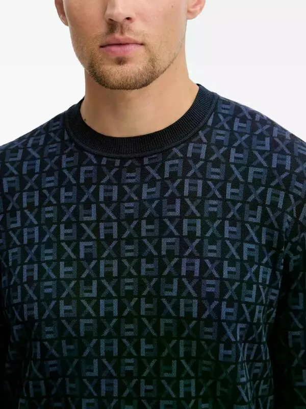 Armani Exchange Monogram Pattern Sweater