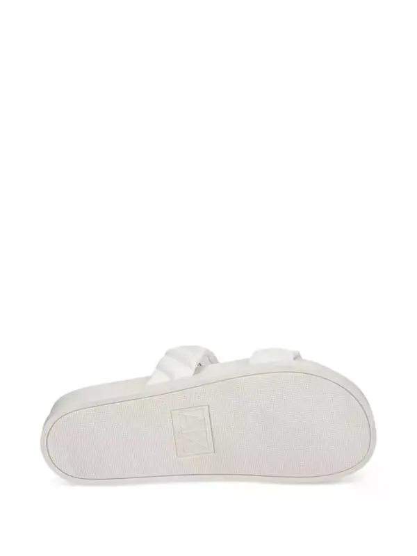 Armani Exchange Quilted Double-strap Slides