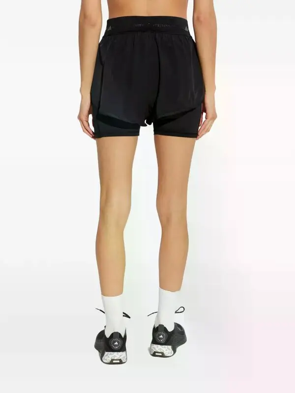 Adidas By Stella McCartney 2-in-1 Logo-print Training Shorts