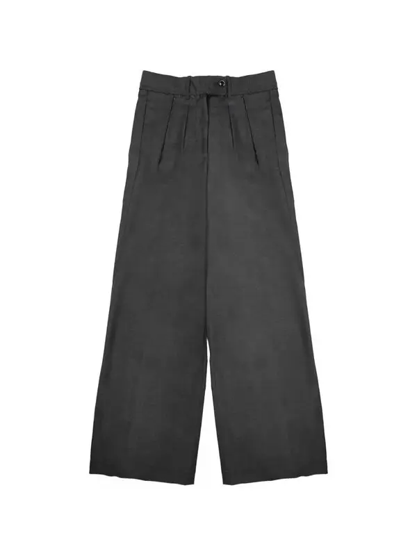 NINE:INTHE:MORNING Pleated Wide-leg Trousers - Grey