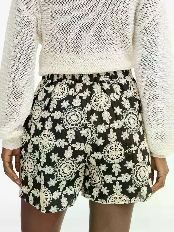 FRACOMINA Floral Embroidered Shorts