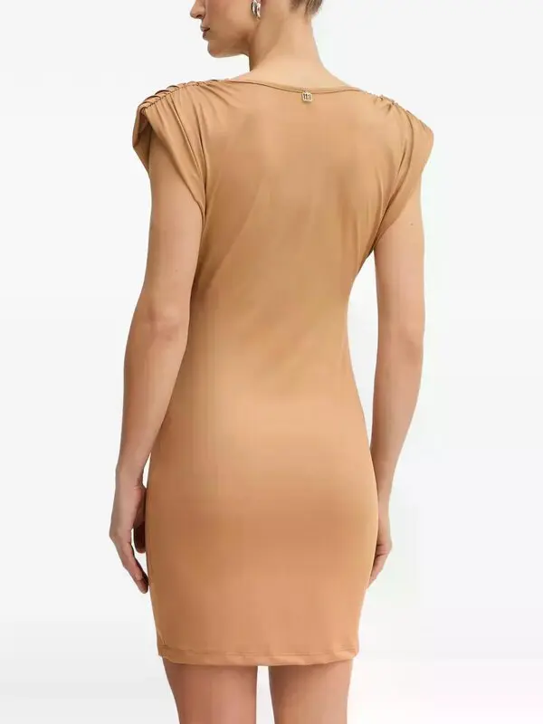 FRACOMINA Cowl Neck Sleeveless Mini Dress