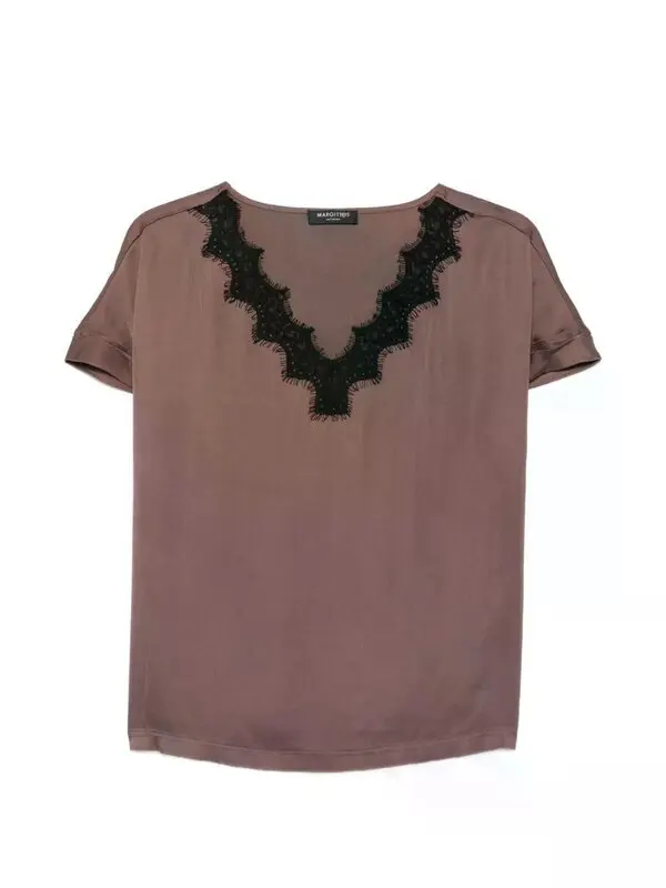 MARGITTES Lace-trimmed Blouse