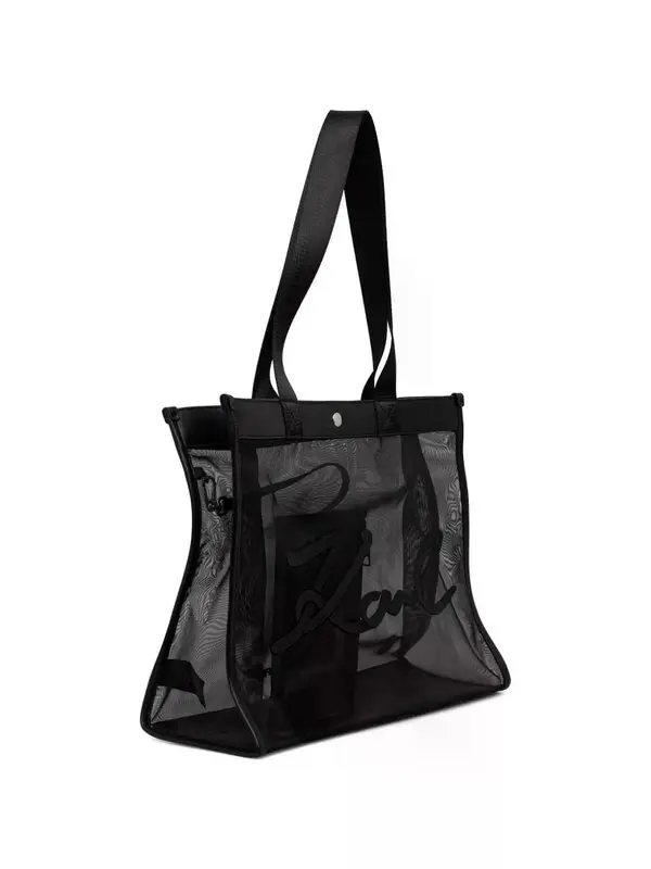 Karl Lagerfeld K/signature Logo-print Tote Bag - Black