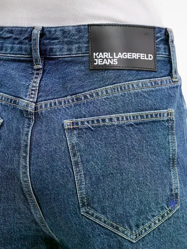 Karl Lagerfeld Button-fly Flared Jeans