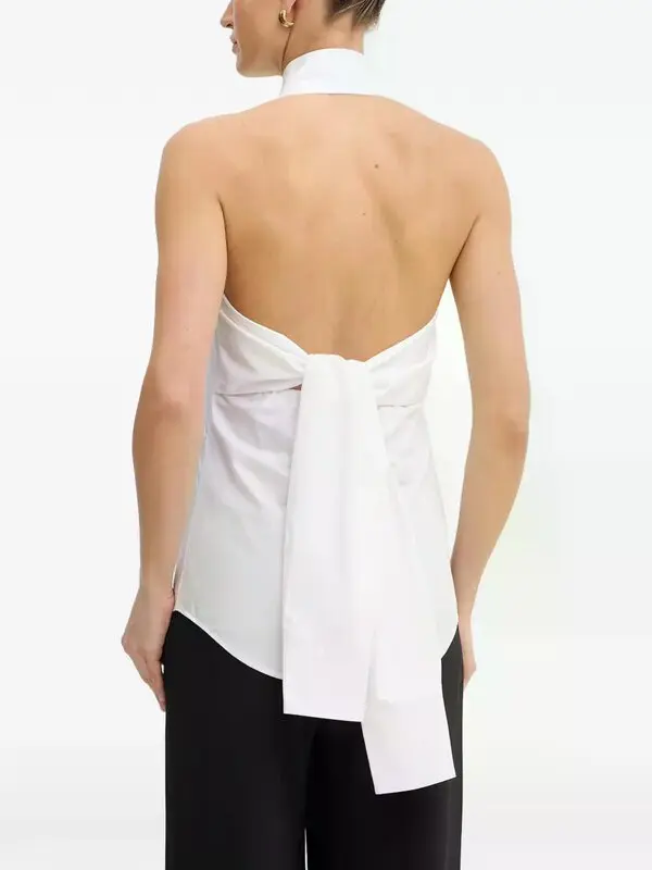 Karl Lagerfeld Halterneck Top With Back Tie