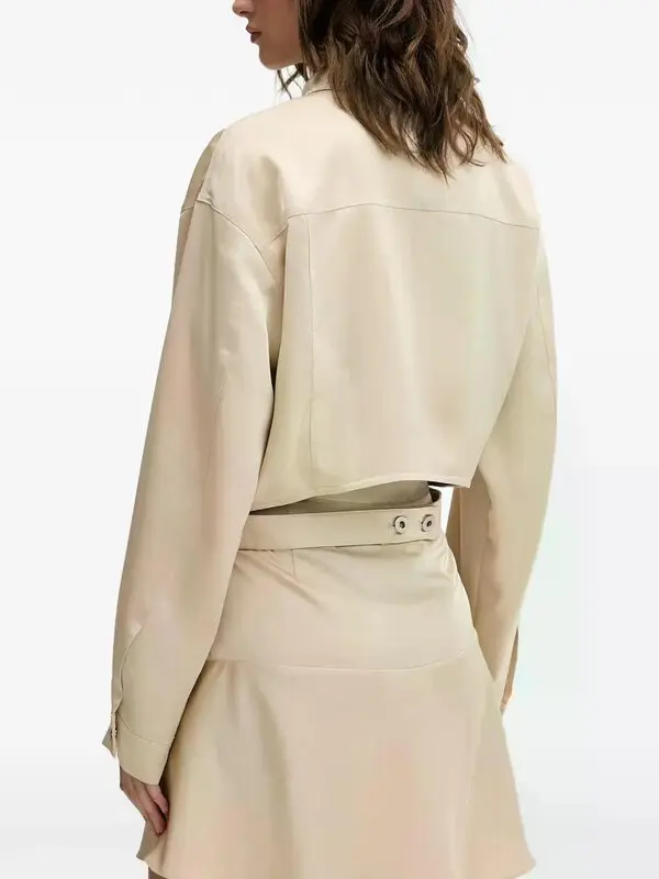 Karl Lagerfeld Satin Cut-out Jacket