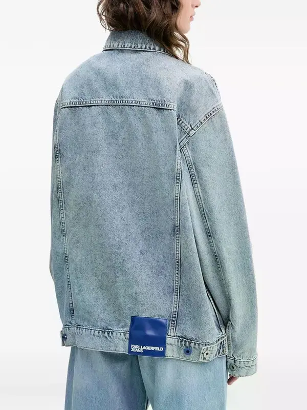 Karl Lagerfeld Acid Wash Denim Jacket