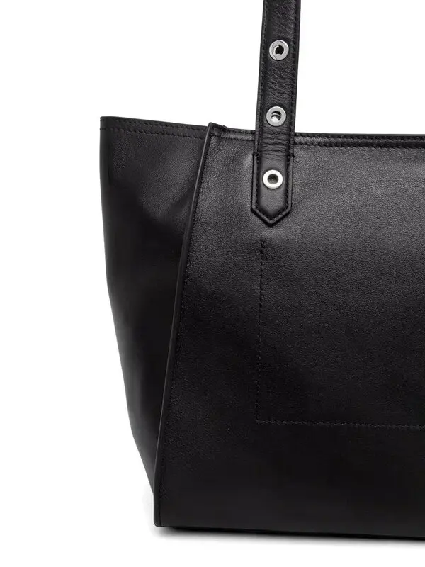 Karl Lagerfeld Eyelet Embellished Buckled Tote Bag