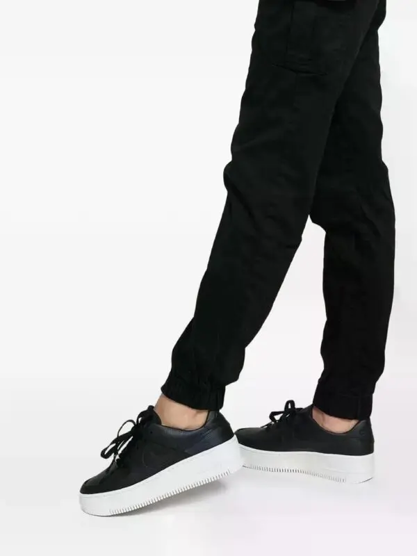 URBAN CLASSICS High-waist Cotton Cargo Pants With Elasticated Cuffs