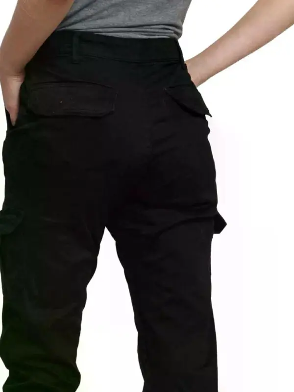 URBAN CLASSICS High-waist Cotton Cargo Pants With Elasticated Cuffs