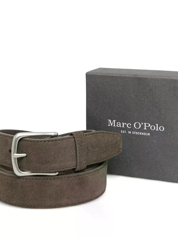 Marc O'polo Suede Logo-debossed Belt