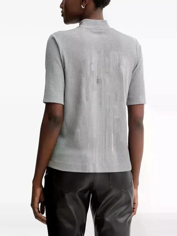 Marc O'polo Ribbed Knit Mock Neck T-shirt