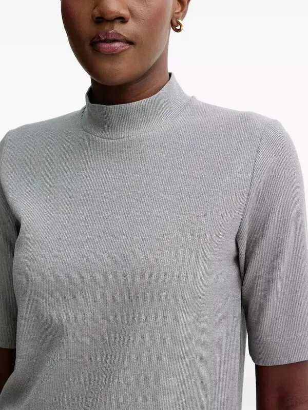 Marc O'polo Ribbed Knit Mock Neck T-shirt