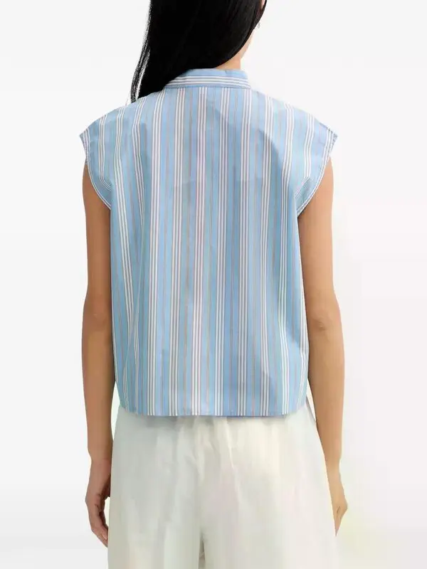 Marc O'polo Striped Drawstring-hem Top
