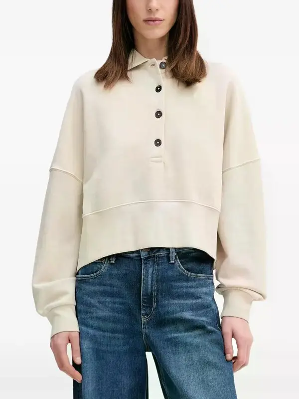 Marc O'polo Logo-embroidered Button-up Sweater