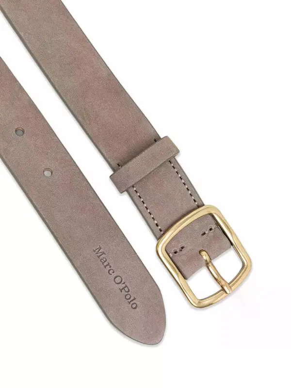 Marc O'polo Perforated Leather Belt - Grey