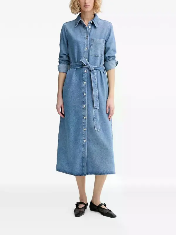 Marc O'polo Belted Button-front Midi Dress