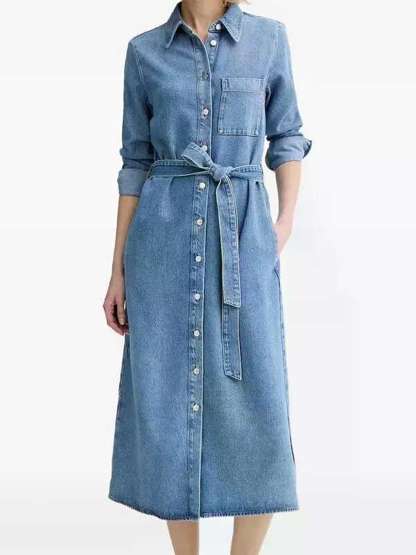 Marc O'polo Belted Button-front Midi Dress