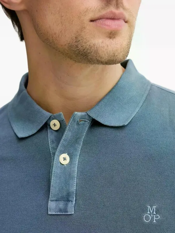 Marc O'polo Logo-embroidered Piqué Polo Shirt