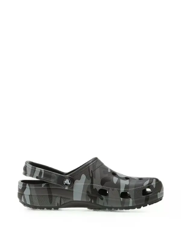CROCS Classic Camouflage-print Clogs - Black