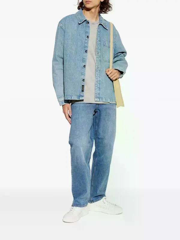 Rag & Bone Button-up Denim Jacket - Blue