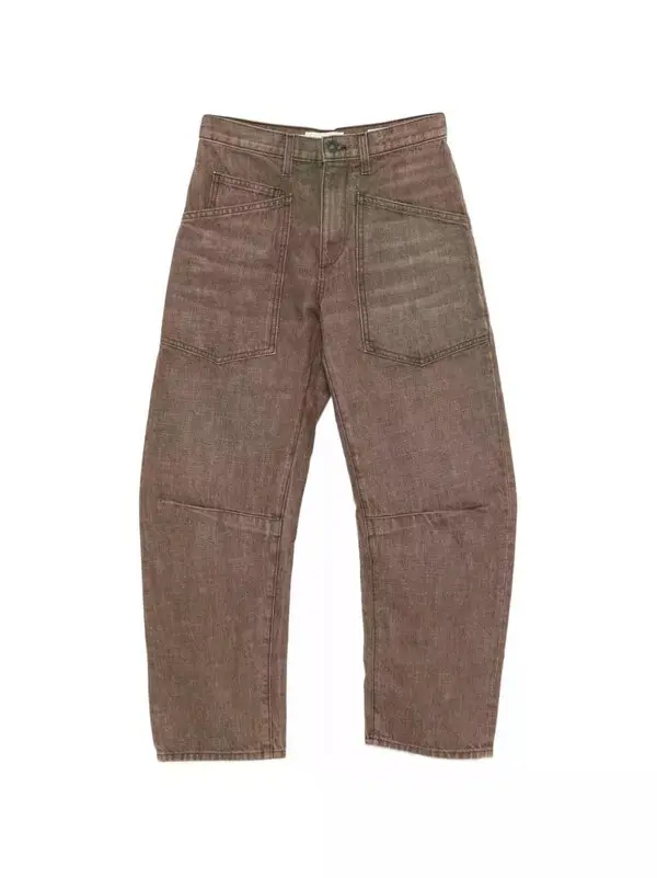 NILI LOTAN Shon Curved-leg Jeans