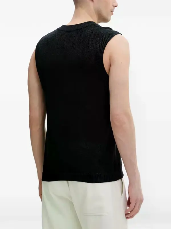 Karl Lagerfeld Logo-embroidered Sleeveless Vest
