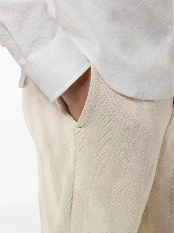 Missoni Chevron-knit Tailored Trousers