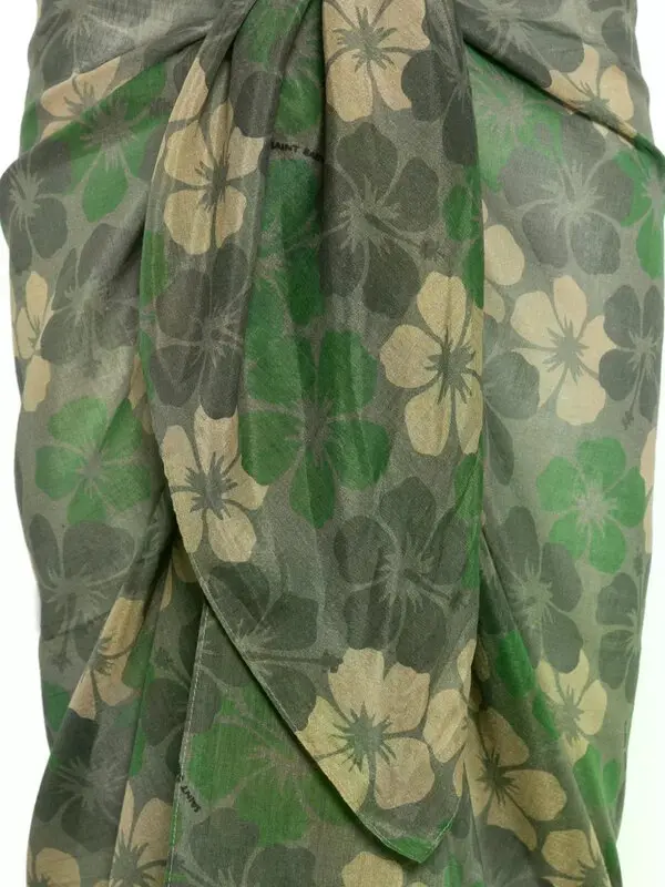 MC2 SAINT BARTH Hibiscus-print Sarong
