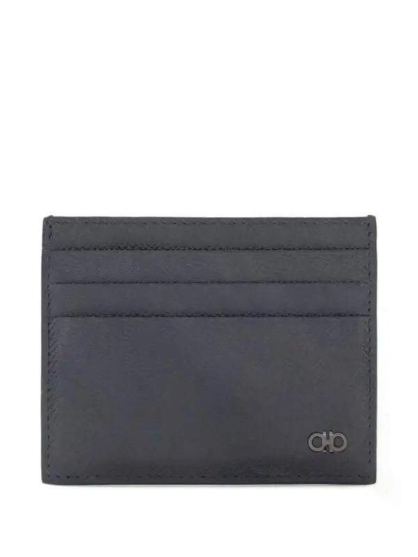 FERRAGAMO Gancini Grained-leather Cardholder