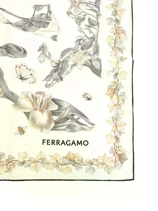 FERRAGAMO Eden Floral-print Scarf