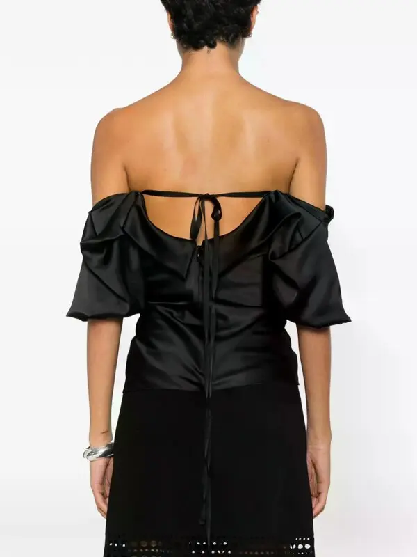 Alexander McQueen Off-the-shoulder Draped Top