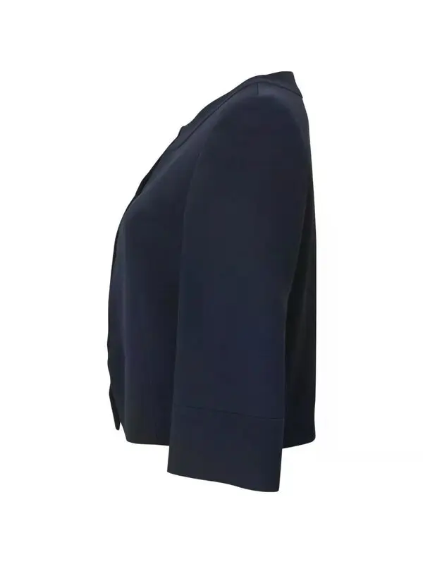 Alberta Ferretti Collarless Hook-and-eye Bolero