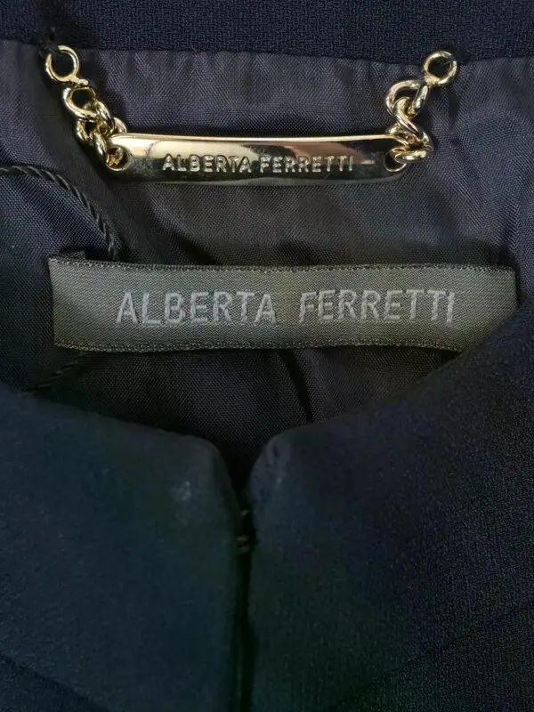 Alberta Ferretti Collarless Hook-and-eye Bolero