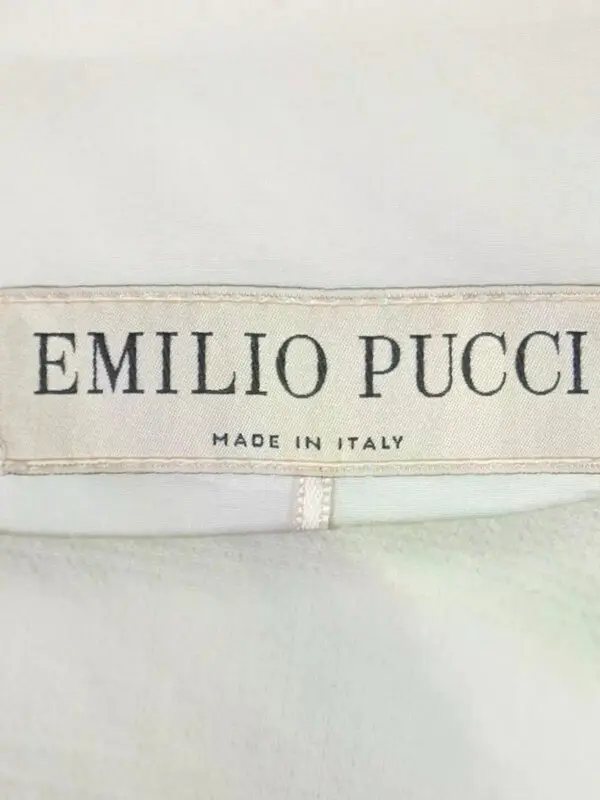 Emilio Pucci Cotton Peplum Mini Dress With Short Sleeves