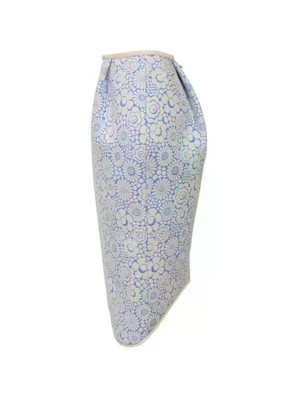 Thom Browne Floral Print Lantern Skirt